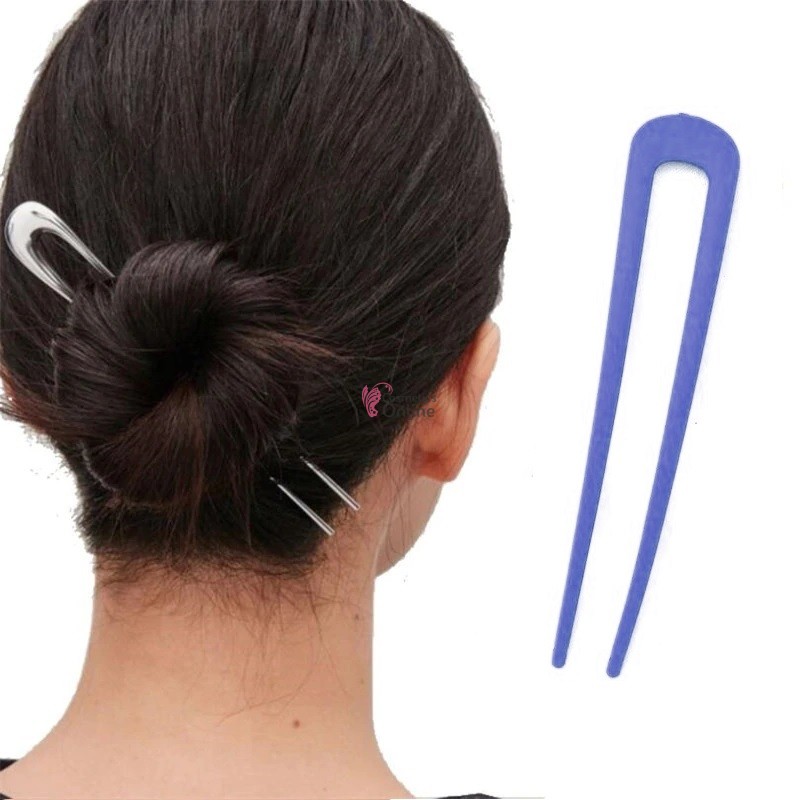 Accesorii de par moderne Japonez pentru cocuri din metal JPN00GG Blue ...