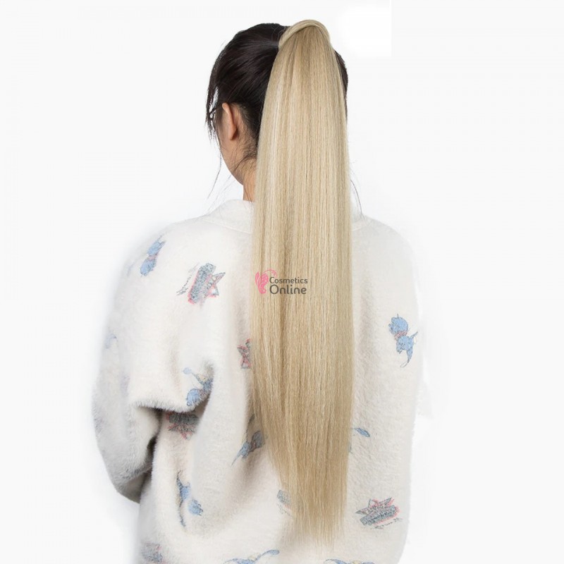 Extensie de par coada de cal cu lungime de 95 cm Blond Deschis Ash Mixt ...
