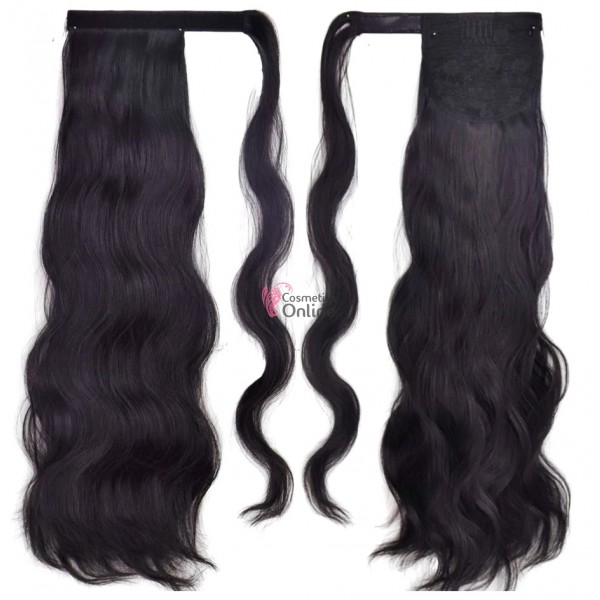 Extensie de par coada cu clema si arici usor ondulata de 60 cm Cod Q972 ...