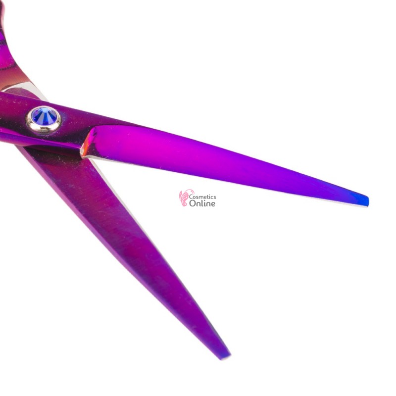 Foarfeca de coafor pentru Tuns Indigo Curcubeu de 5,5 uz Profesional ...