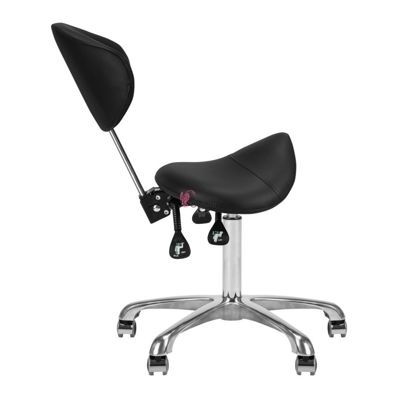 Scaun pentru salon ergonomic cu spatar model 1004 Giovanni negru, art ...