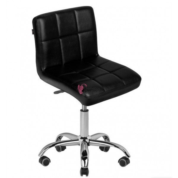 Scaun pentru salon cu spatar si pompa, culoare neagra, model A 5299 ...
